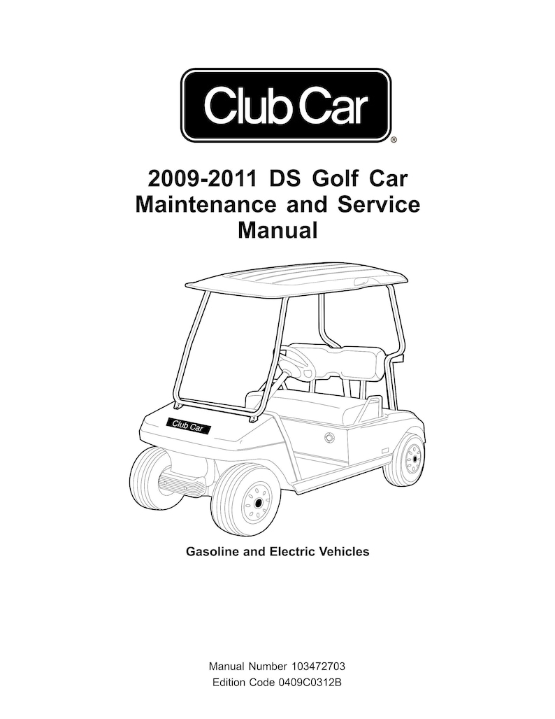 Club Car DS Service Manual PDF, Club Car DS Illustrated Parts List ...