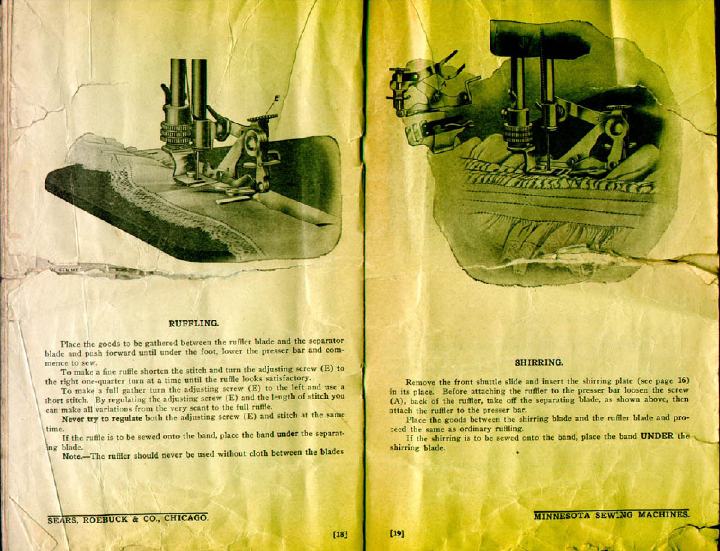 Minnesota Sewing Machine Model A Manual PDF, Minnesota Sewing Machine ...