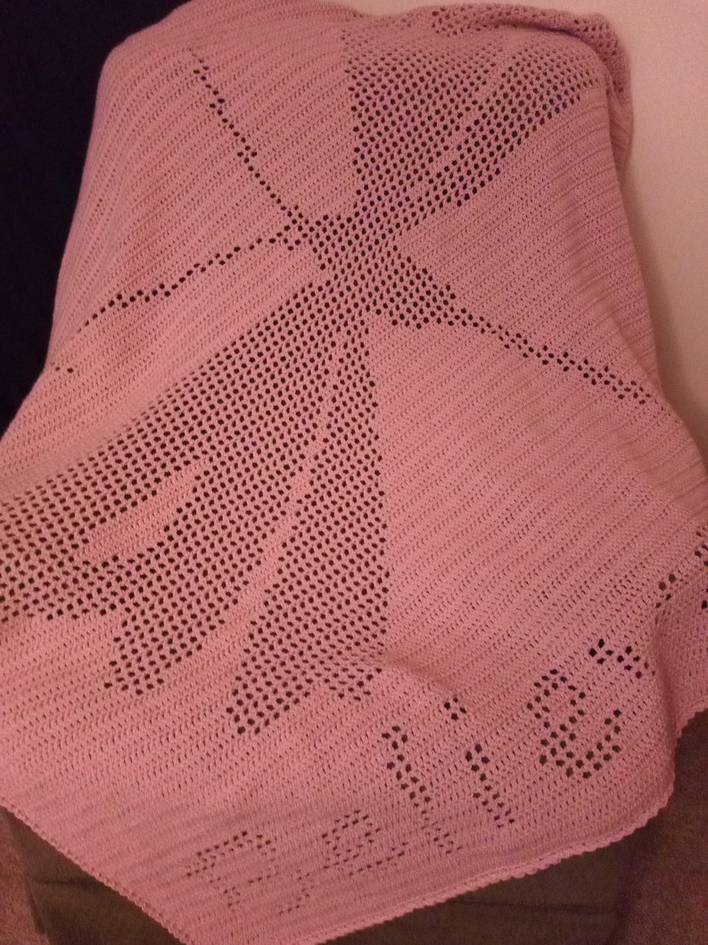 Filet Crochet Dragonfly Blanket Pattern - Etsy