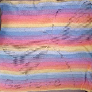 Filet Crochet Dragonfly Blanket Pattern - Etsy
