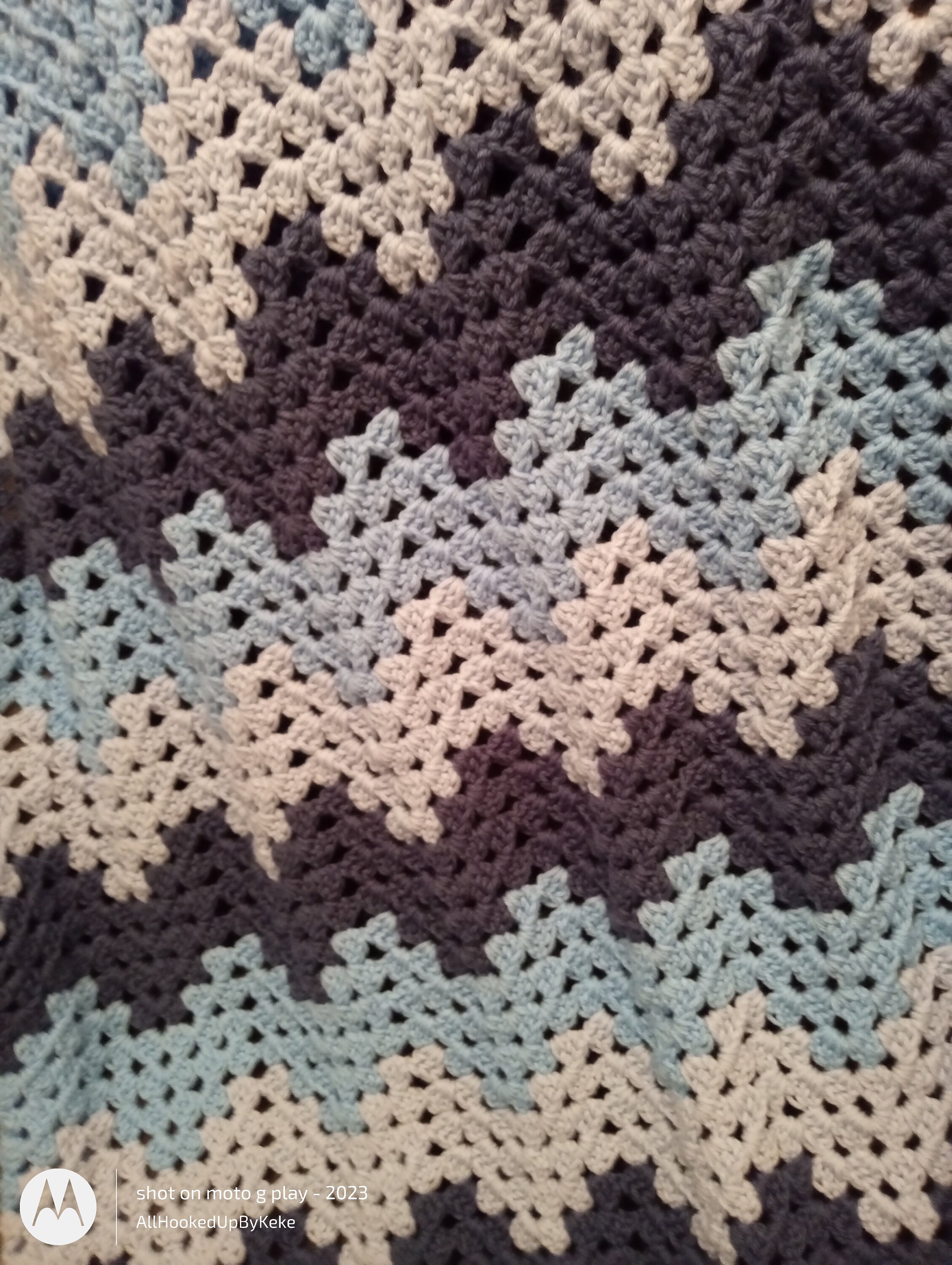 Granny Square Ripple Blanket - Etsy
