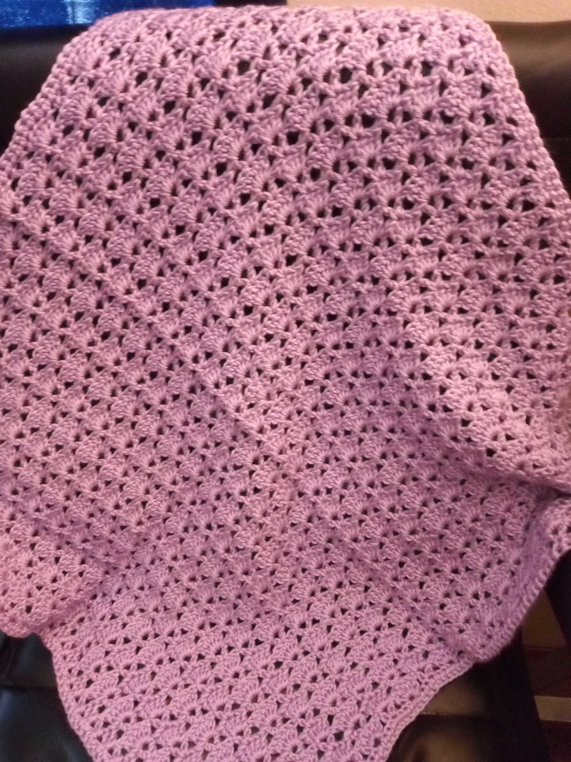 Stacked Shells Crocheted Baby Blanket | Etsy