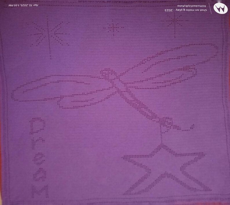 Filet Crochet Pattern Dragonfly Dream Blanket - Etsy