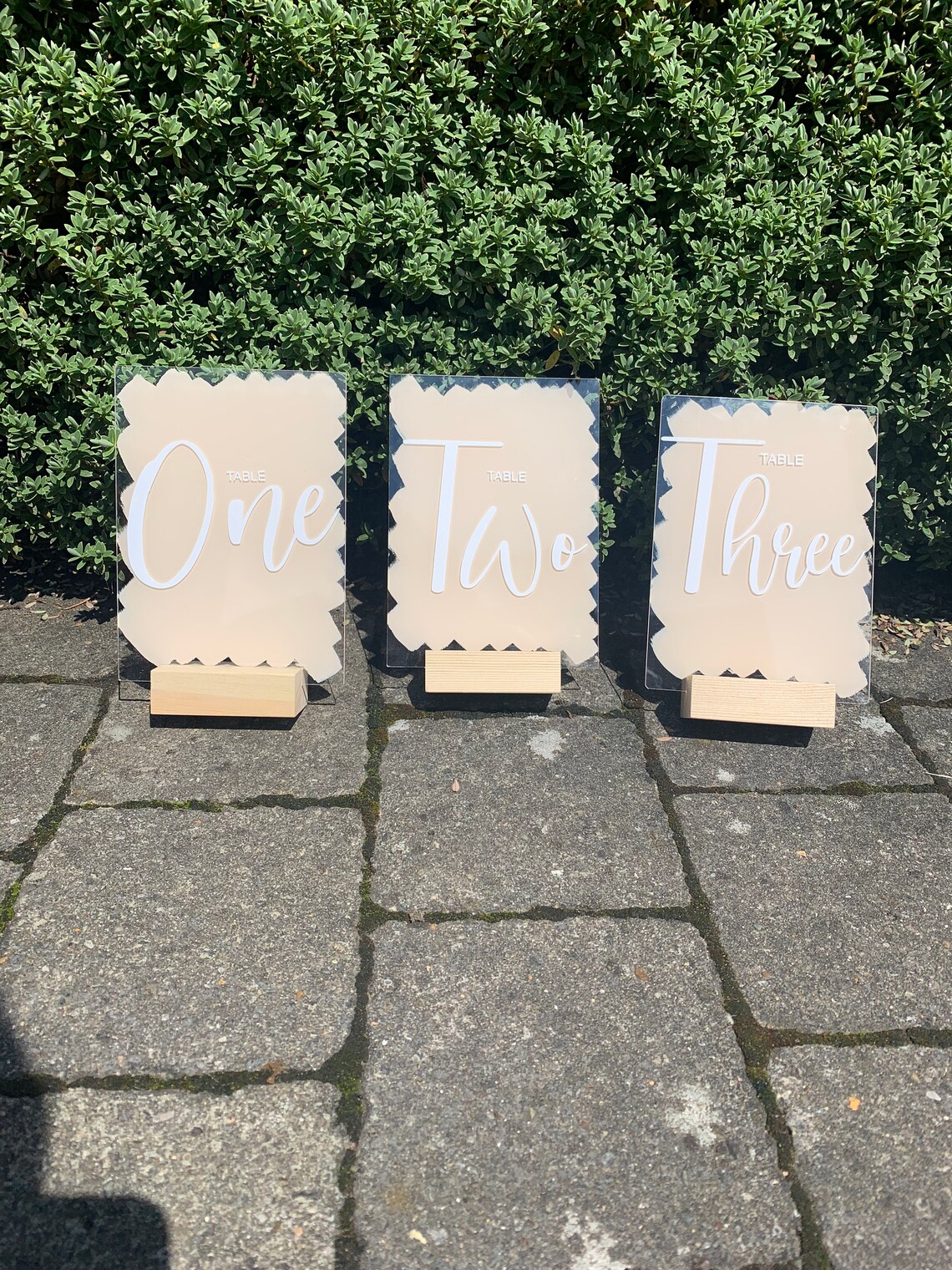 Acrylic/perspex Wedding Table Numbers - Etsy