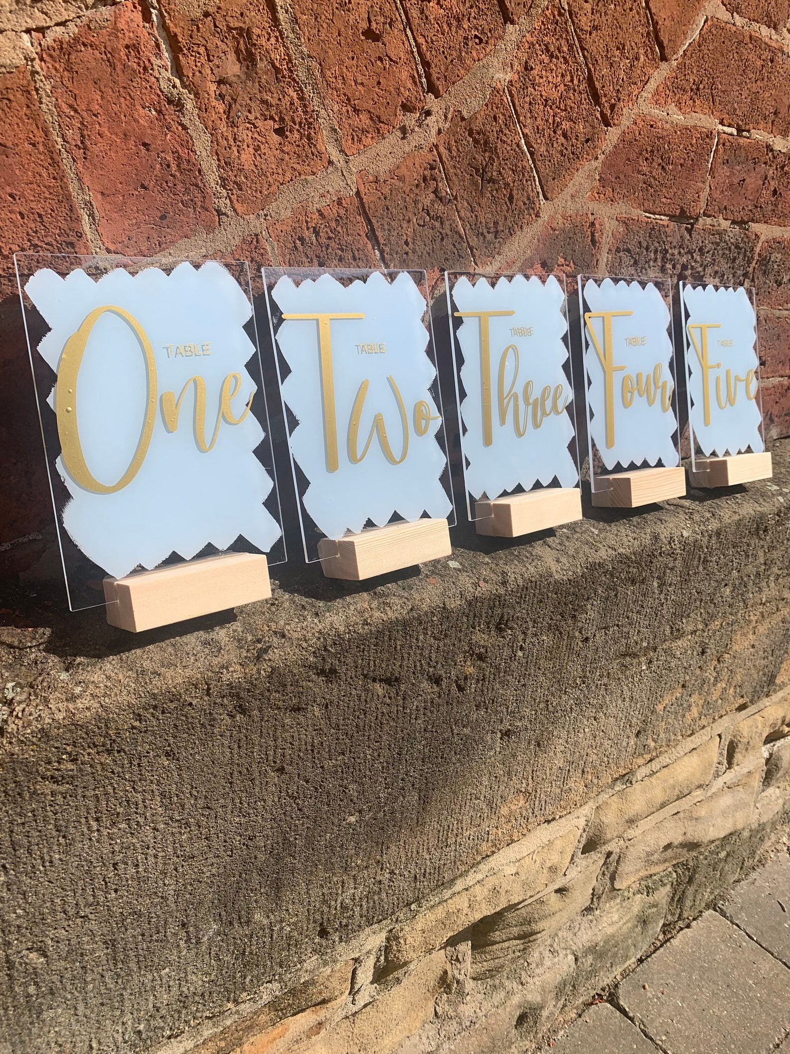 Acrylic/perspex Wedding Table Numbers - Etsy