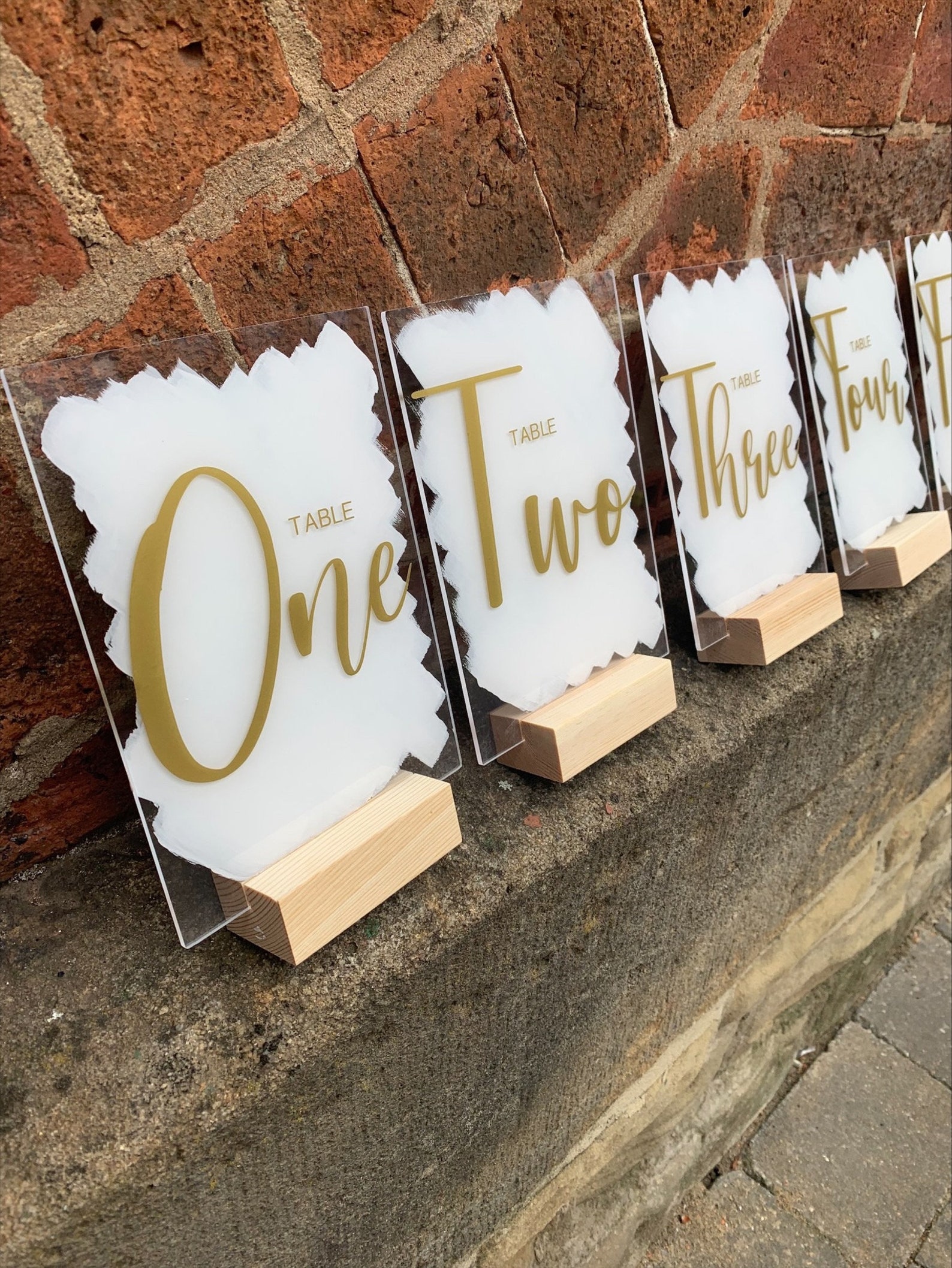 Acrylic/perspex Wedding Table Numbers - Etsy