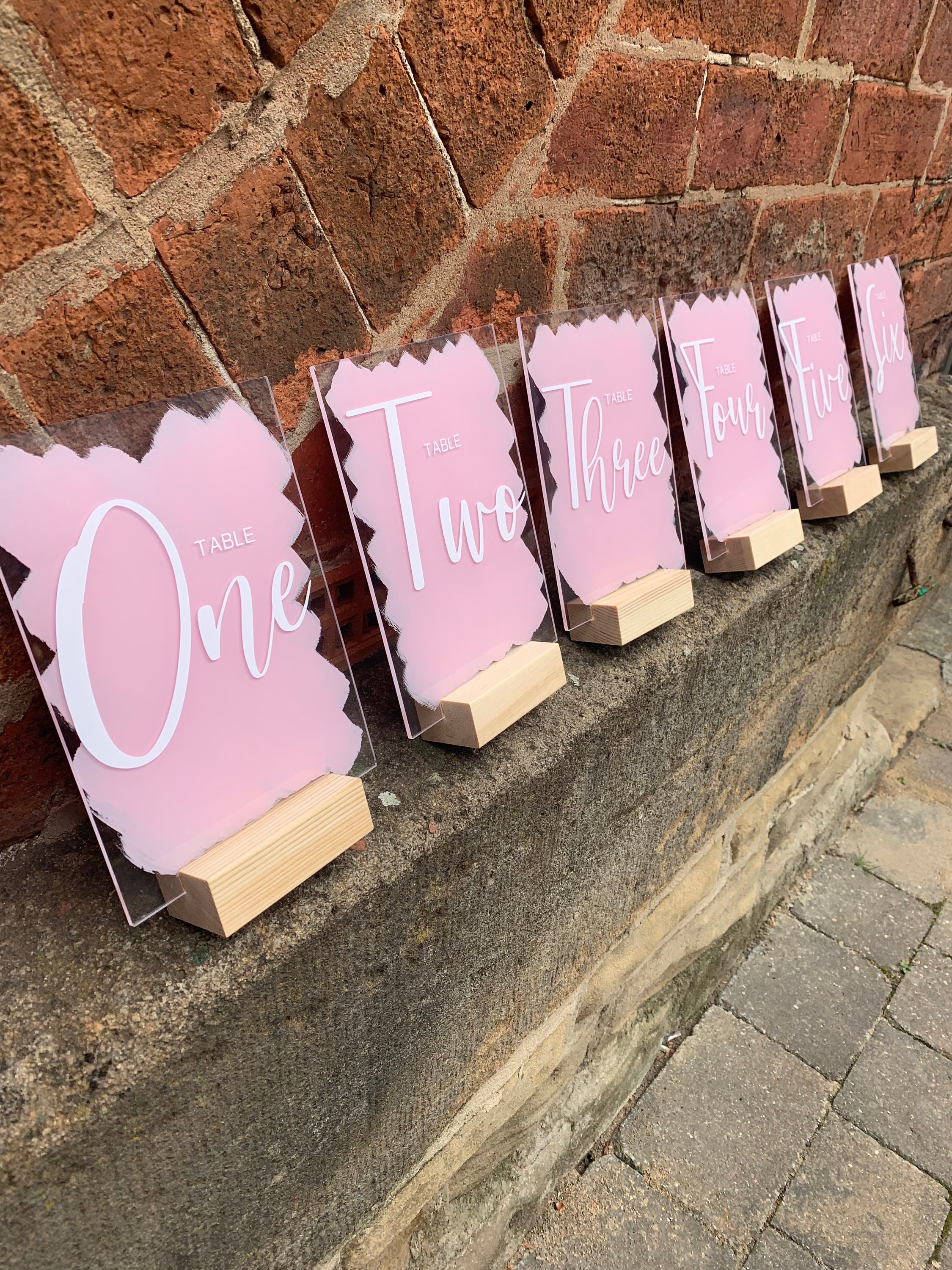 Acrylic Perspex Wedding Table Numbers Etsy Acrylic Perspex Wedding Table Numbers Etsy