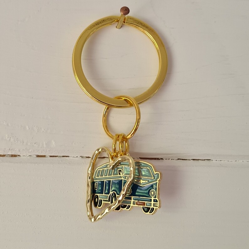 VW Campervan Keyring, Hippie Van Life Keyring - Etsy