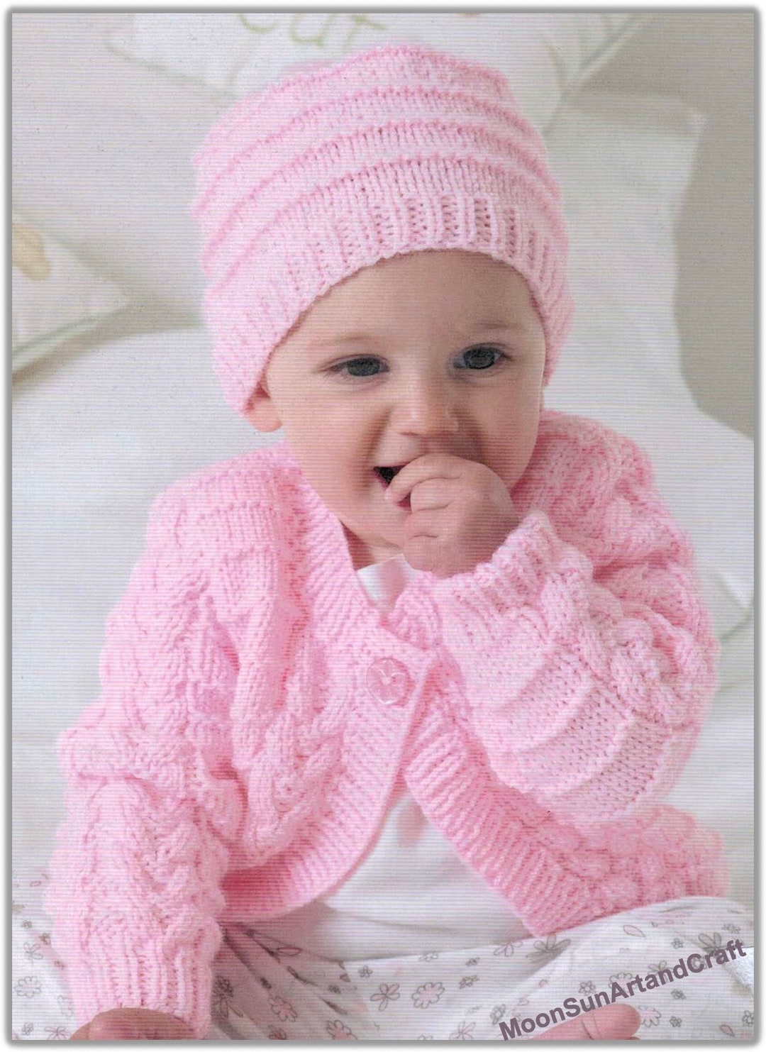 Baby Cardigan, Blanket and Hat Knitting Pattern - Etsy