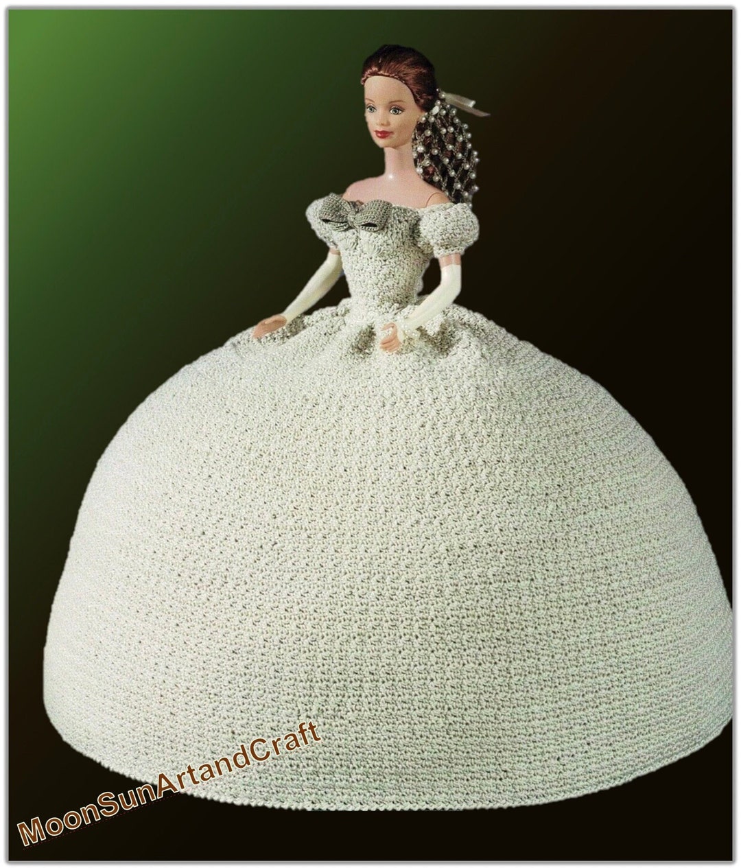 Vintage Style Barbie Gown Crochet Pattern 11 - Etsy