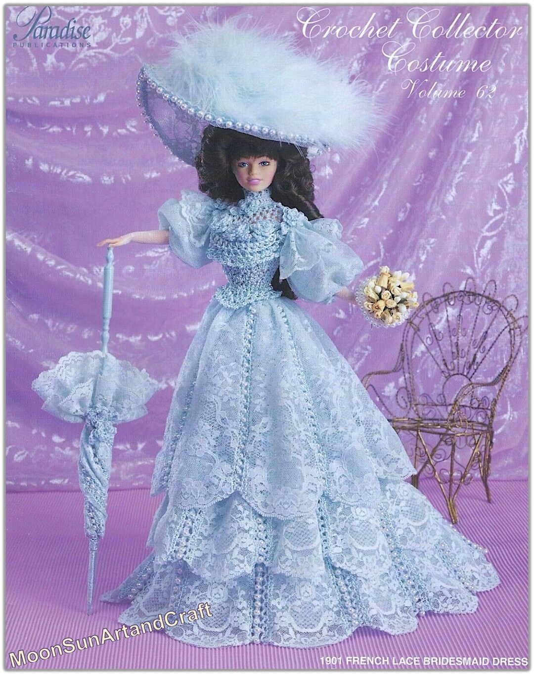 Vintage Style Barbie Dress Lace and Crochet Pattern 062 - Etsy