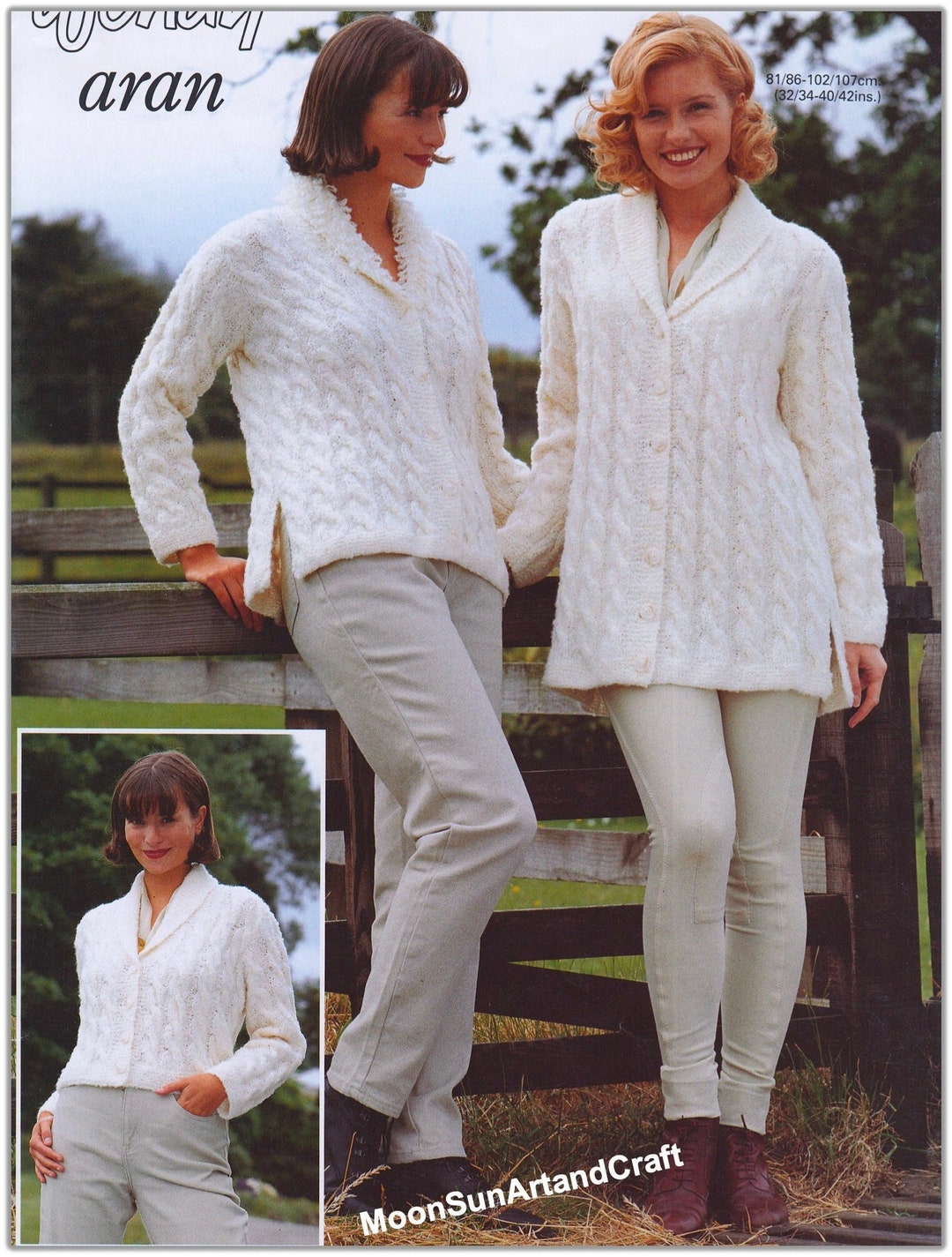Women's Cropped and Long Jacket Knitting Pattern - Etsy