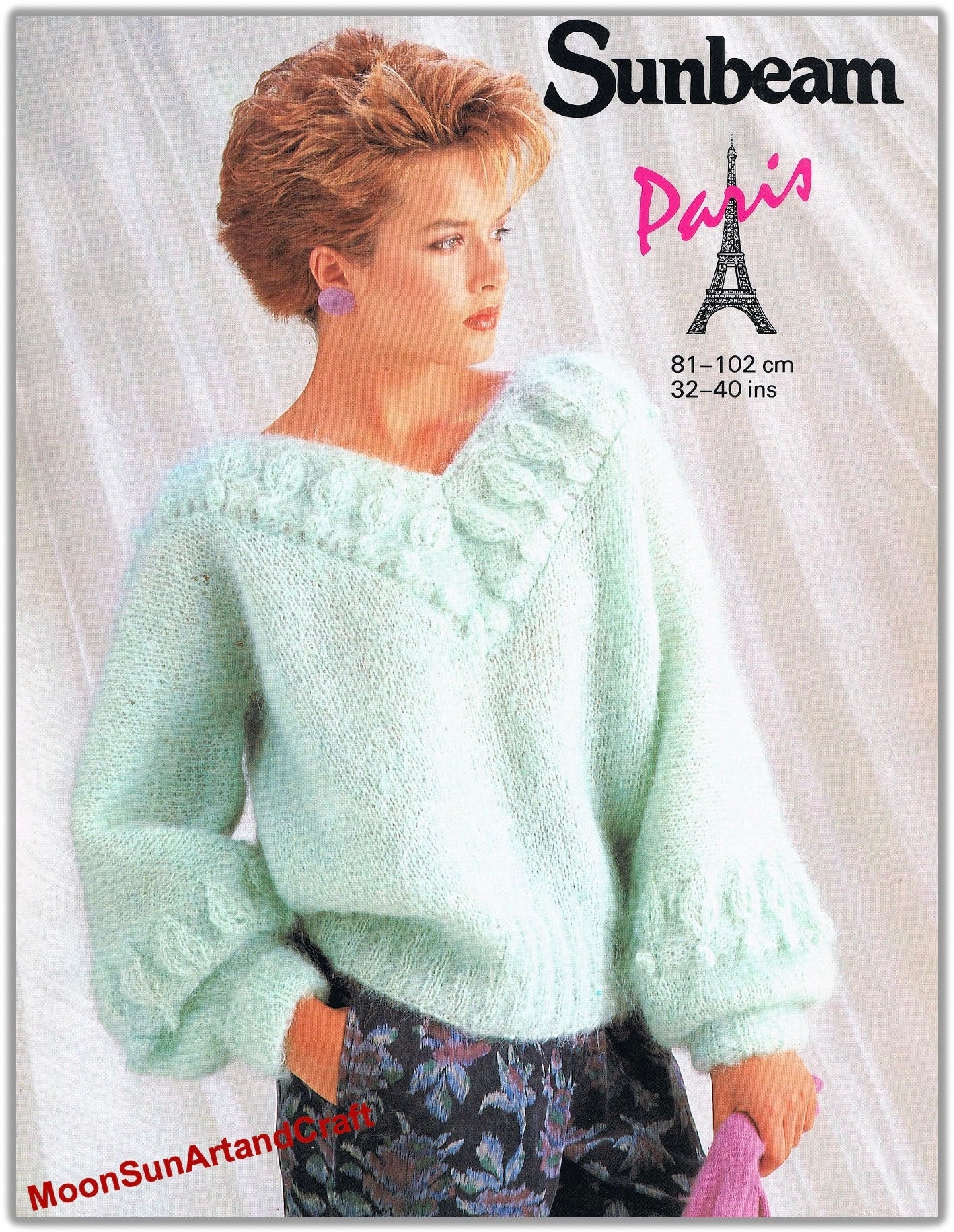 Ladies Mohair Sweater Knitting Pattern - Etsy