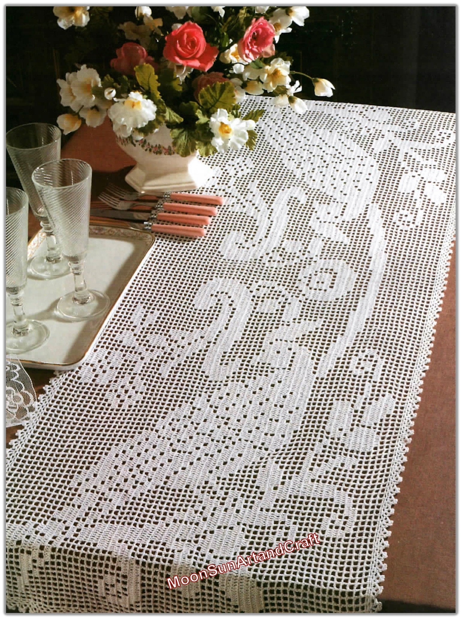 Vintage Table Runner Crochet Pattern, Doily Crochet Pattern - Etsy