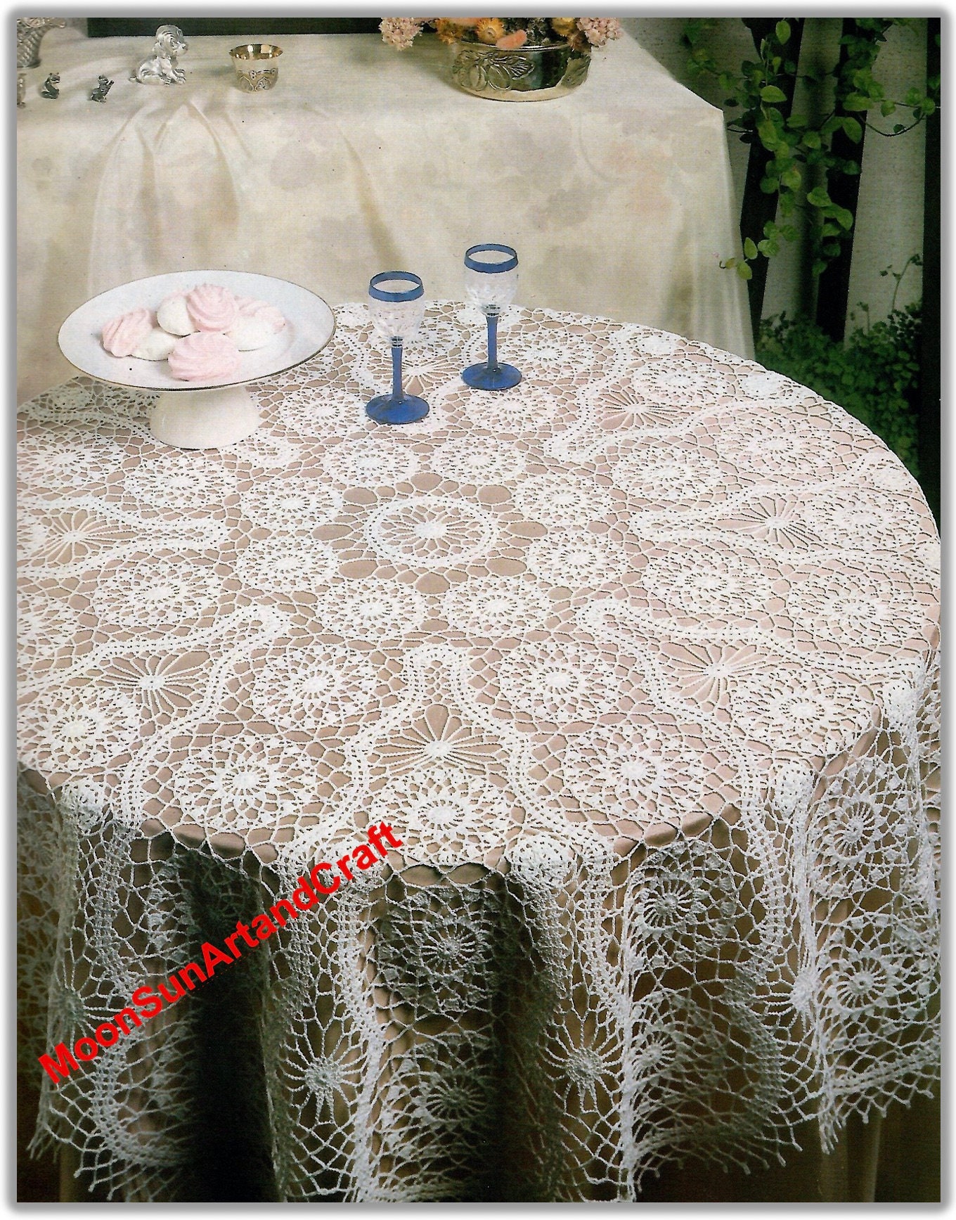 Lace Tablecloth Doily Crochet Pattern - Etsy