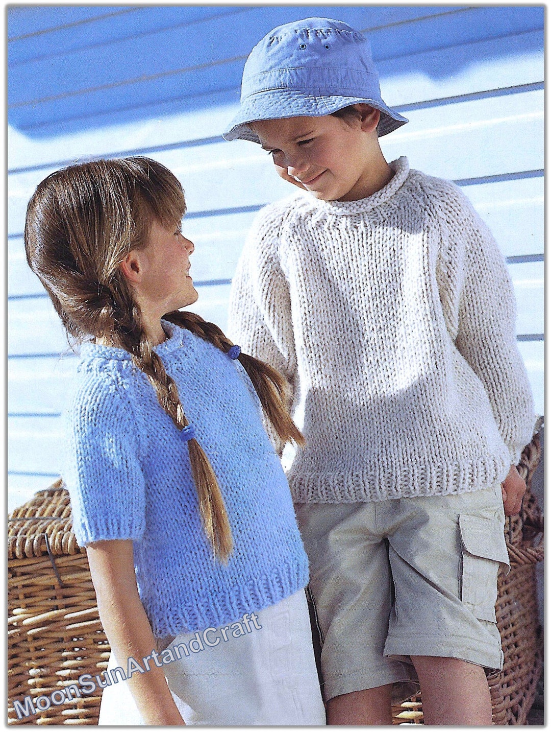 Kids Super Chunky Sweater Knitting Pattern 'boys Girls Sweater Knitting ...