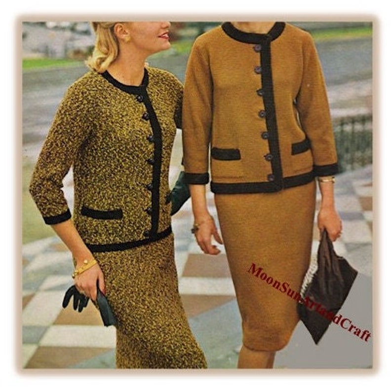 Two Piece Women's Suit Knitting Pattern - Etsy