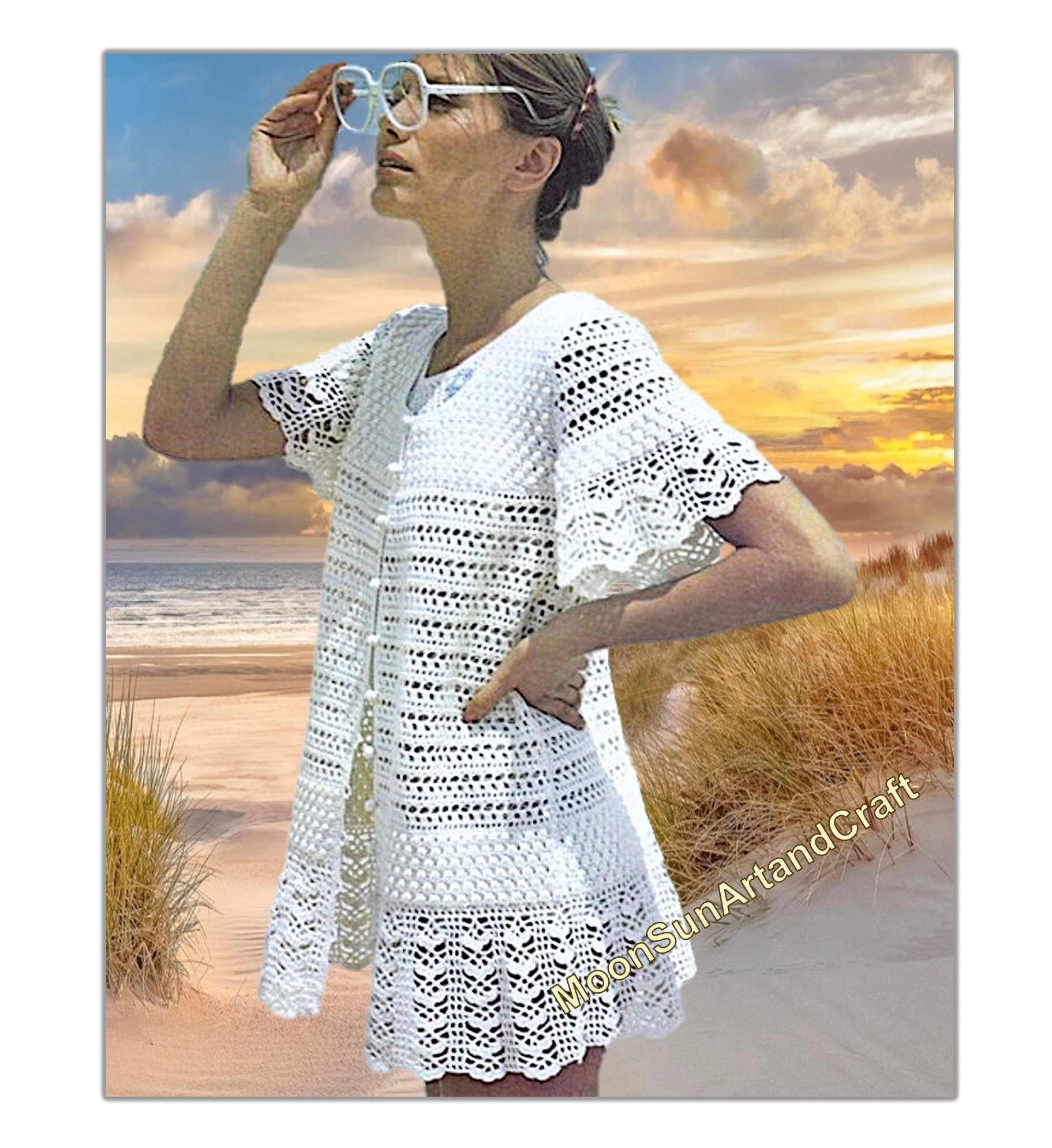 Beach Cover up Crochet Pattern / Swimsuit Cover up / Cover up Crochet ...