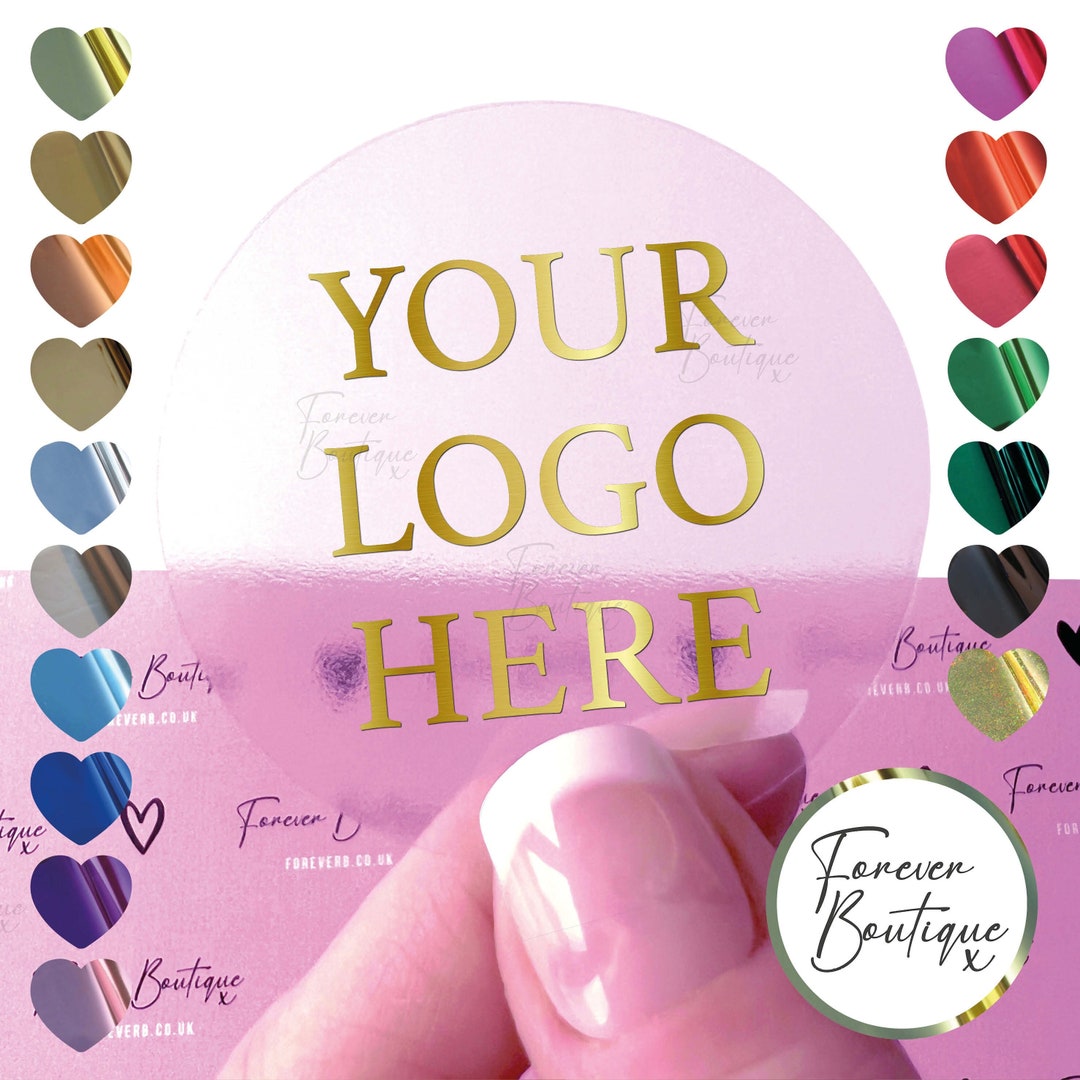 Your Logo Here, Business Logo Stickers, Any Logo Labels, Personalised ...