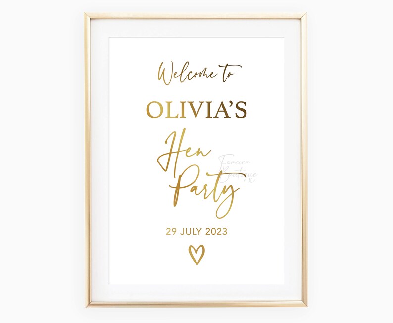 Personalised Hen Party Sign Welcome Sign Foil Hen Party - Etsy UK