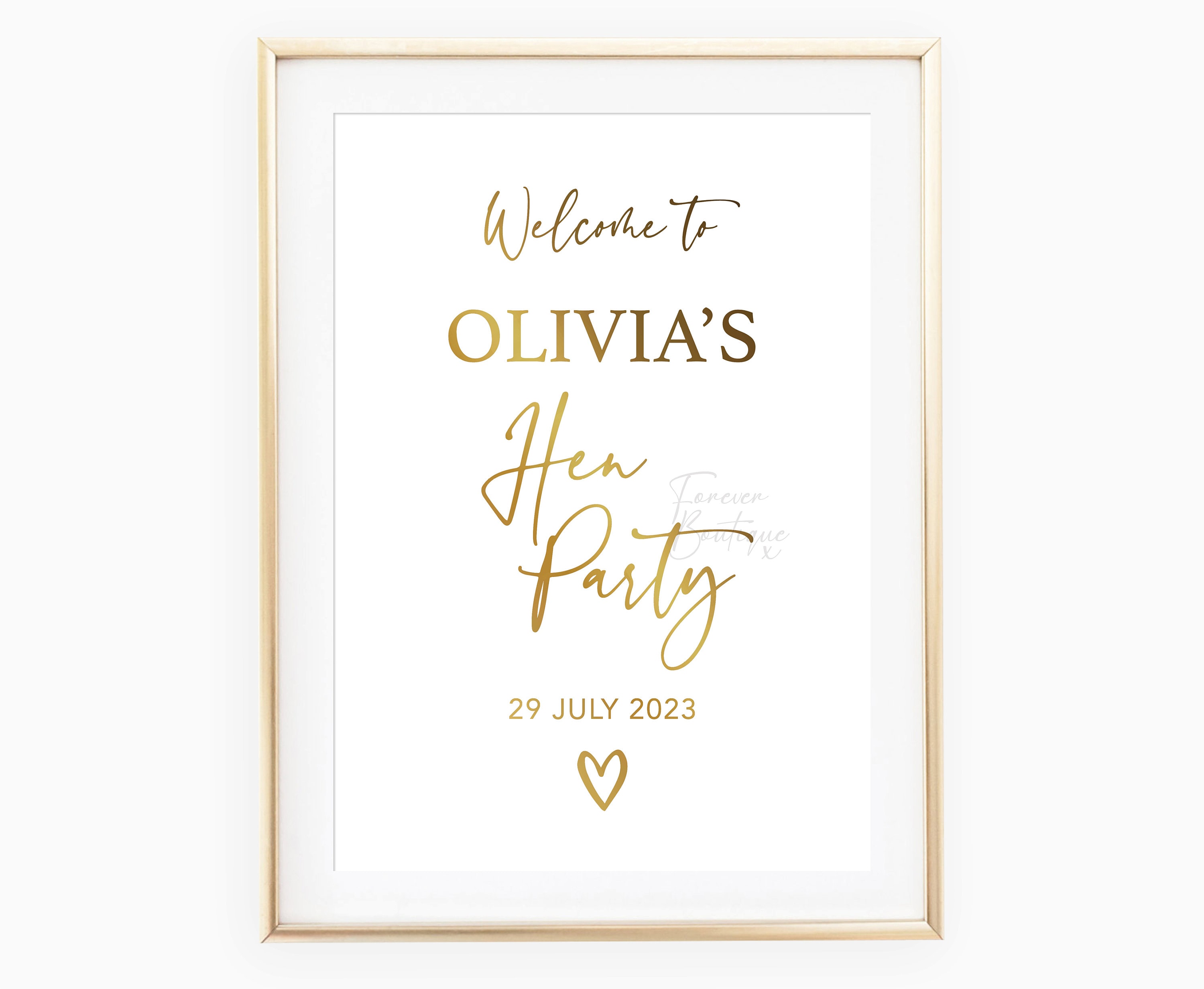 Personalised Hen Party Sign Welcome Sign Foil Hen Party - Etsy UK