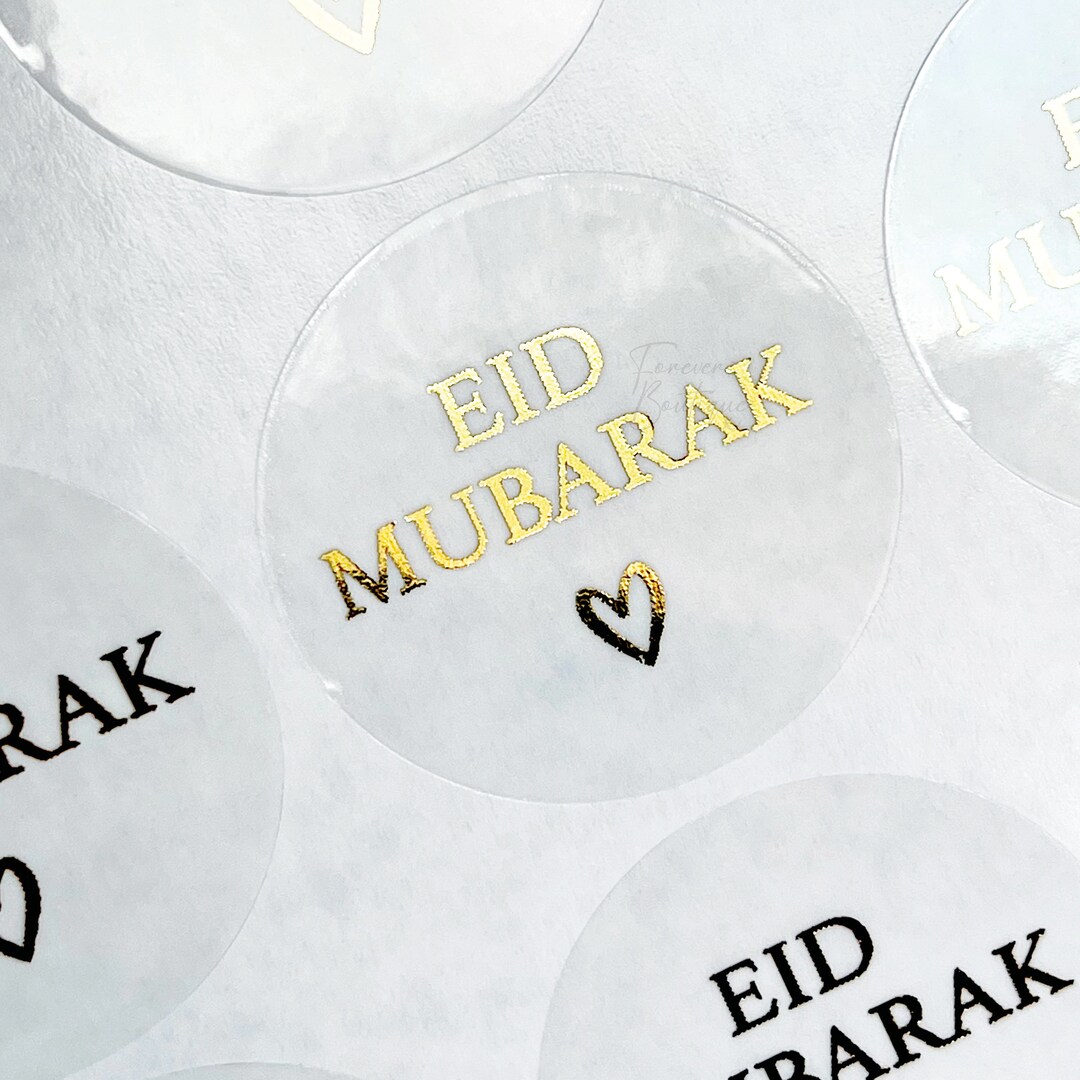 Eid Mubarak Stickers, Eid Favour, Eid Gift, Eid Decoration, Custom Eid ...