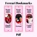 F1 Bookmarks Ferrari, Charles Leclerc, Carlos Sainz Bookmark, Formula ...