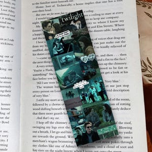 Twilight Collage Bookmarks, Edward Cullen, Jacob Black Book Marks - Etsy UK