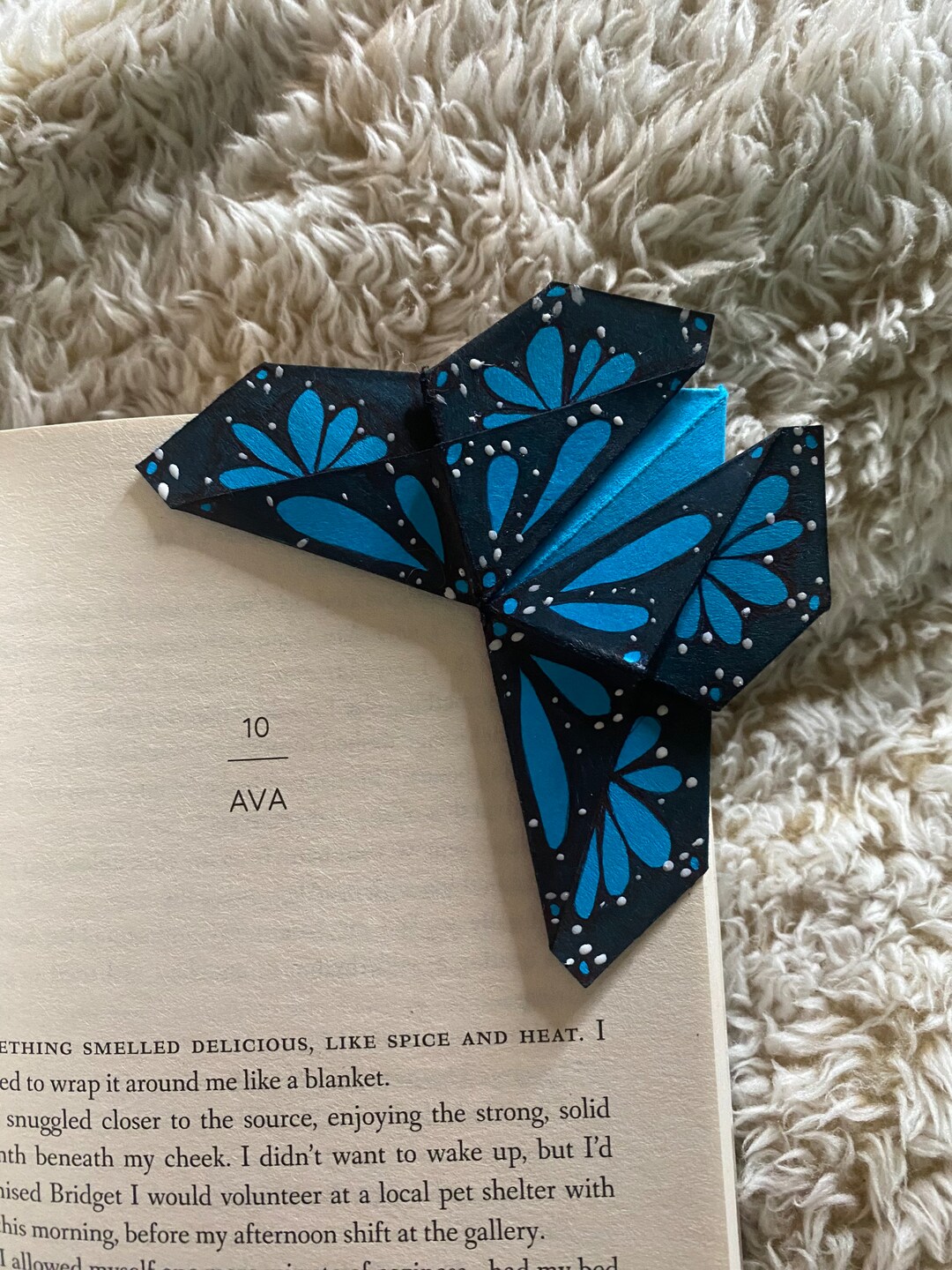 Butterfly Corner Bookmark Bookmarks Origami Book - Etsy
