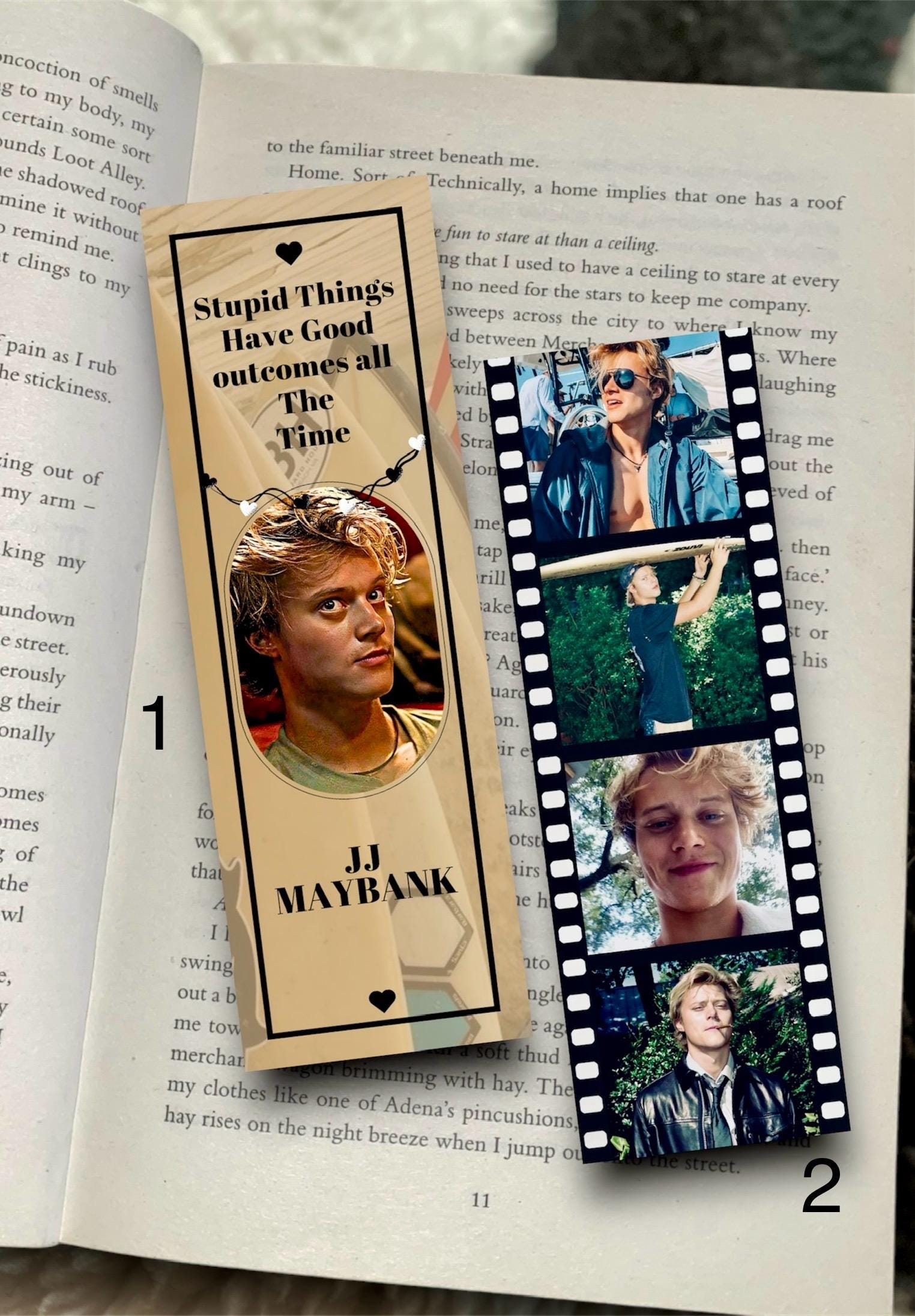 Outer Banks Bookmarks, JJ Maybank Outer Banks Book Mark , Rudy Pankow ...