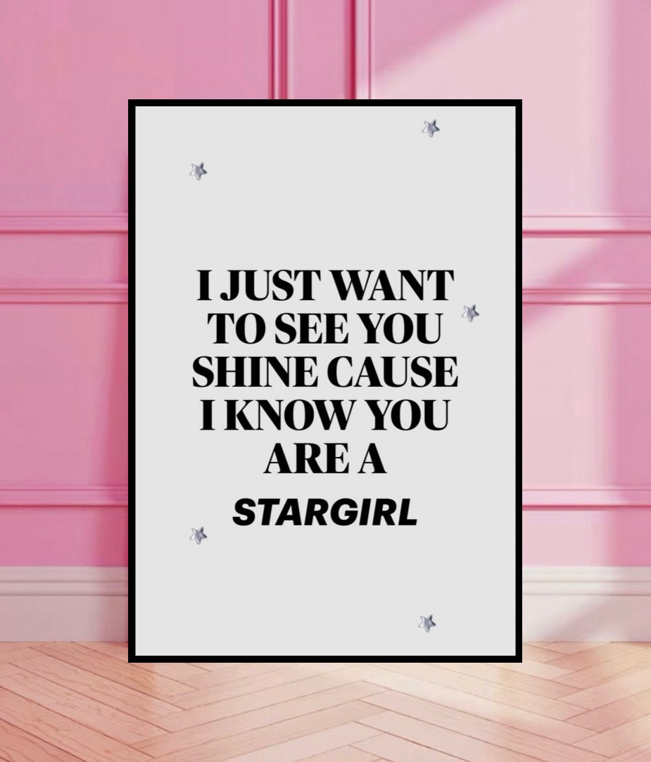 Stargirl Printable Wall Decor - Etsy