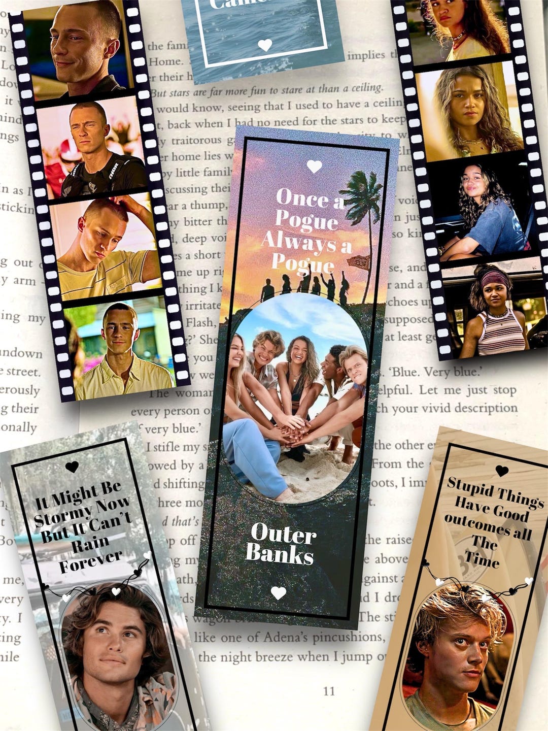 Outer Banks Bookmarks, JJ Maybank Outer Banks Book Mark , Rudy Pankow ...