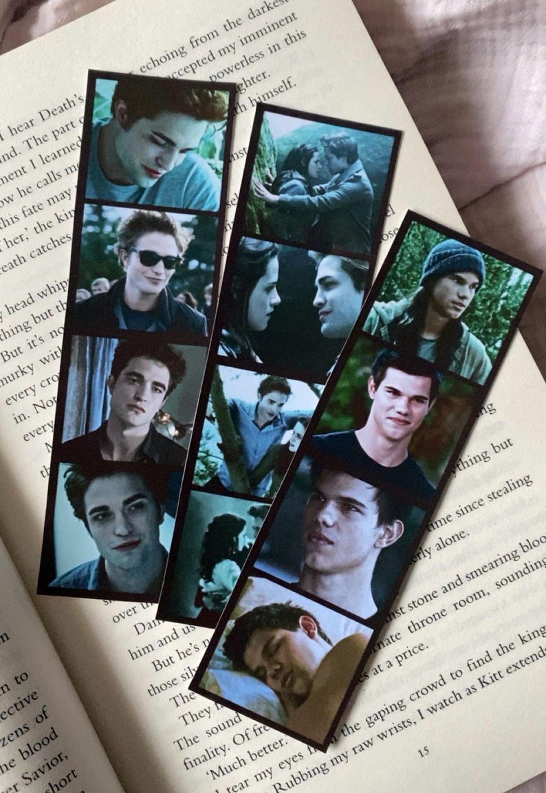 Twilight Bookmarks, Edward Cullen, Bella Swan, Jacob Black, Vampire ...