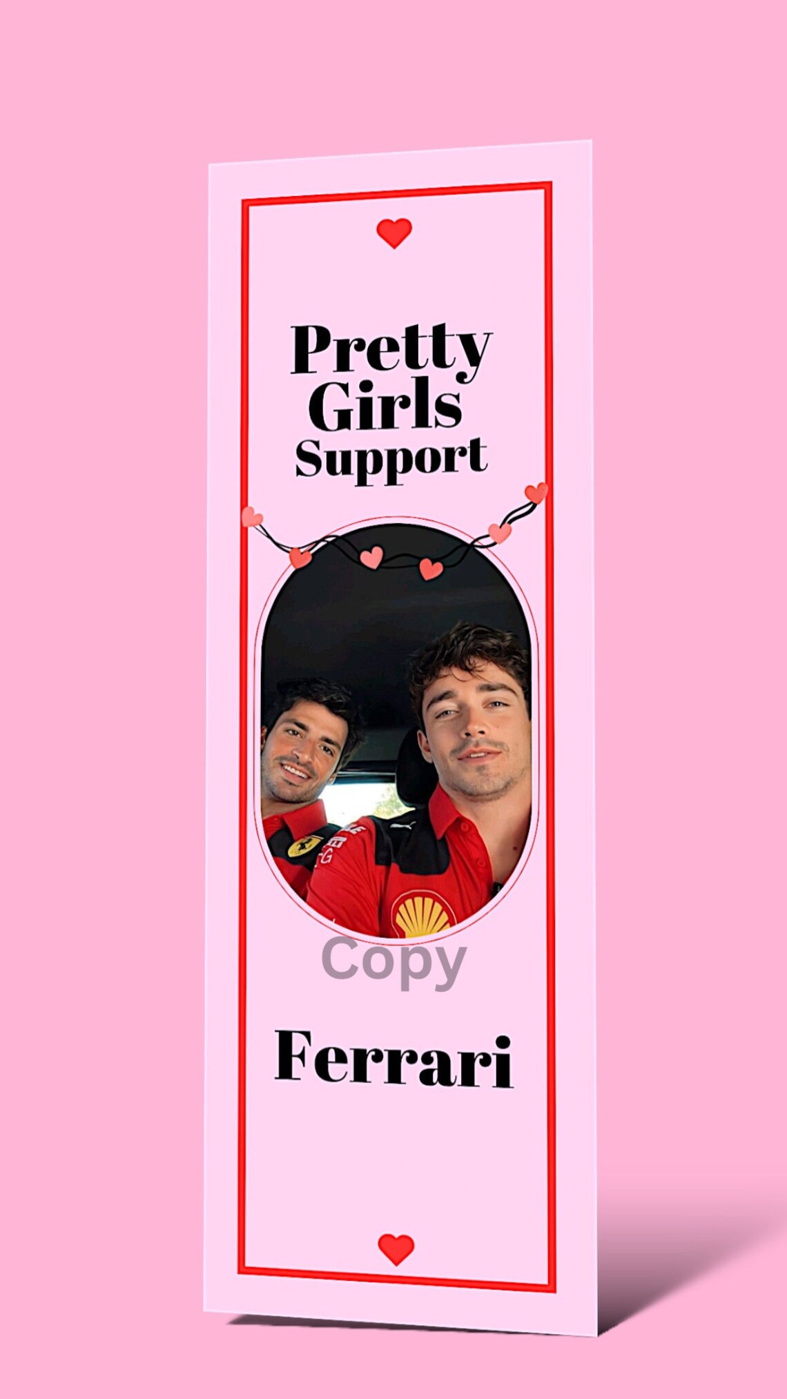 F1 Bookmarks Ferrari, Charles Leclerc, Carlos Sainz Bookmark, Formula ...