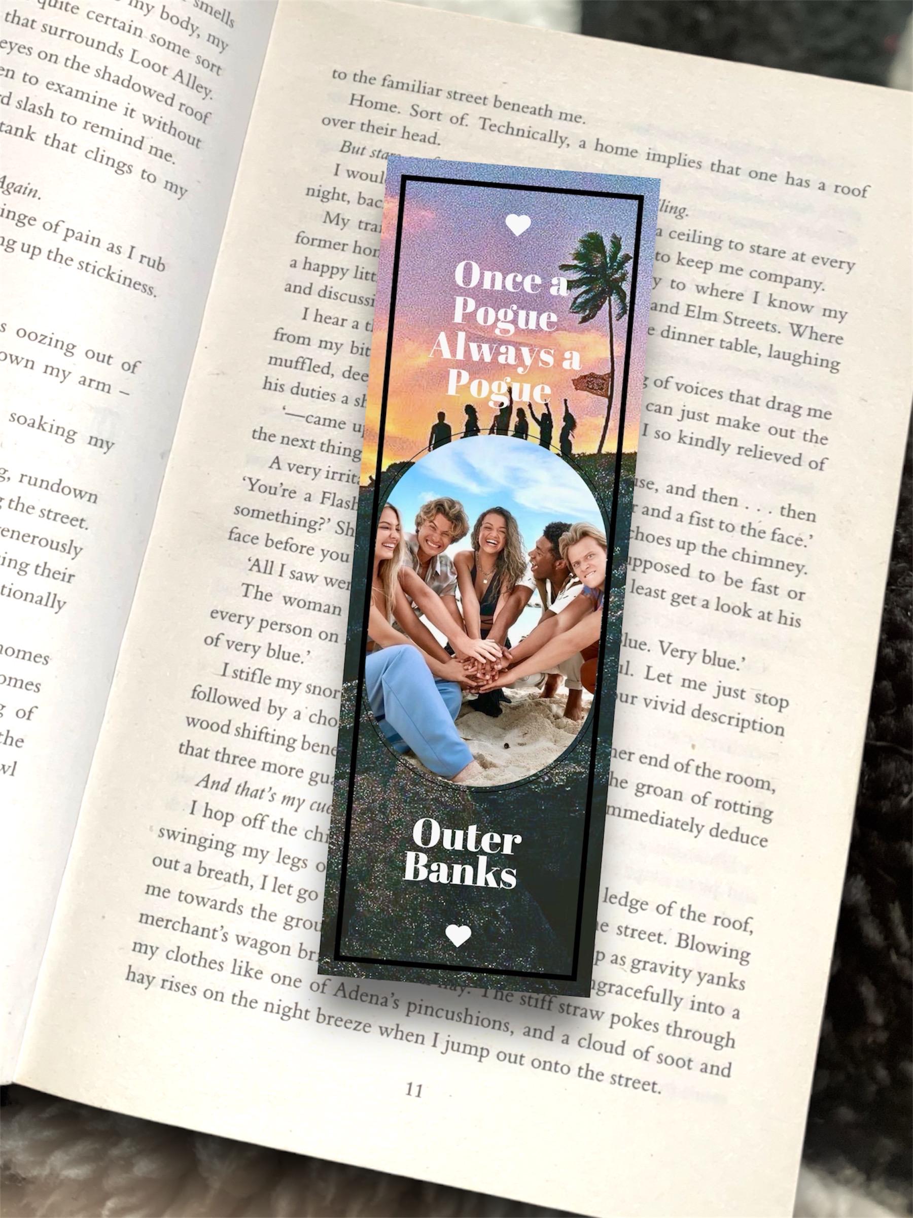 Outer Banks Bookmarks, JJ Maybank Outer Banks Book Mark , Rudy Pankow ...