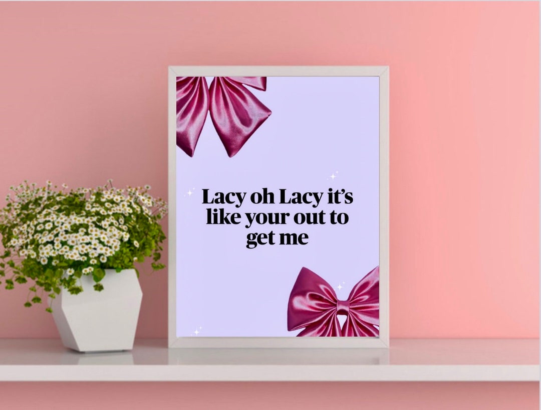 Lacy Oh Lacy Olivia Rodrigo Lyrics Digital Downloadwall - Etsy