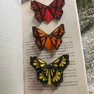 Butterfly Corner Bookmark Bookmarks Origami Book - Etsy