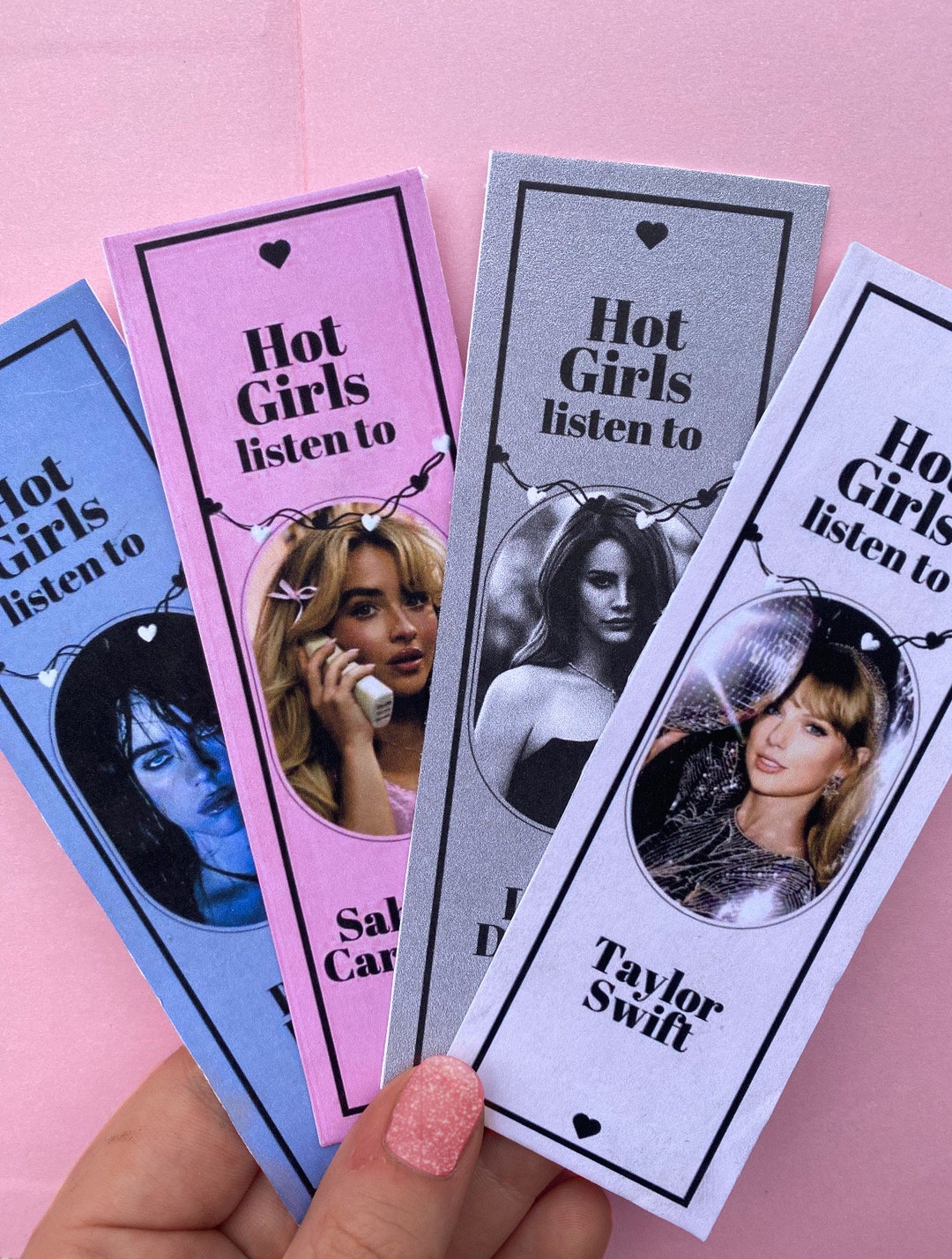 Taylor Swift, Sabrina Carpenter,lana Del Rey, Billie Eilish, Bookmarks ...