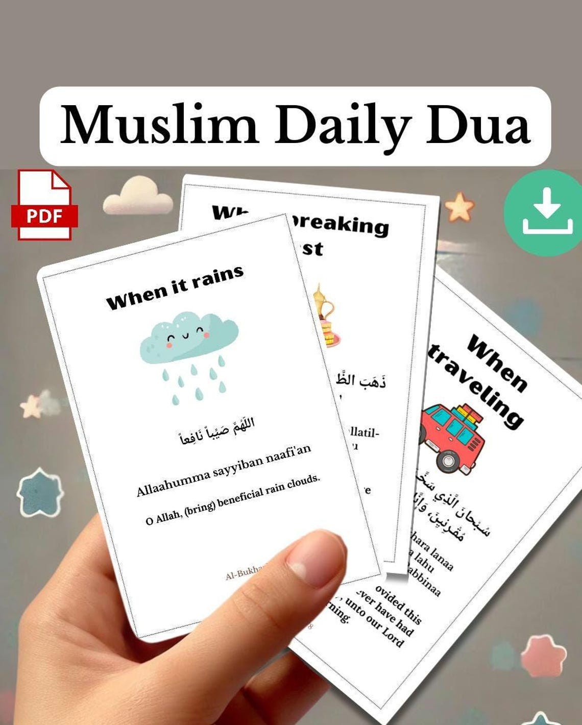 Islamic Quotes, Islamic Flash Card,islamic Daily Duas for Kids and ...