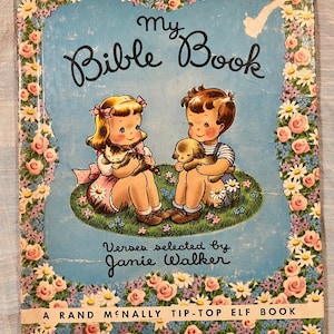 Vintage - My Bible Book - Janie Walker Illustrated by Dean Bryant - Etsy