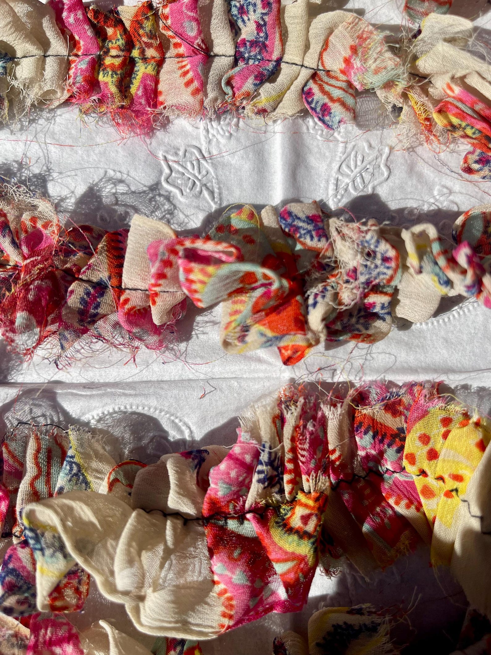 Set of Colorful Ruffles for Junk Journals, Journals, Ephemera, Colorful ...