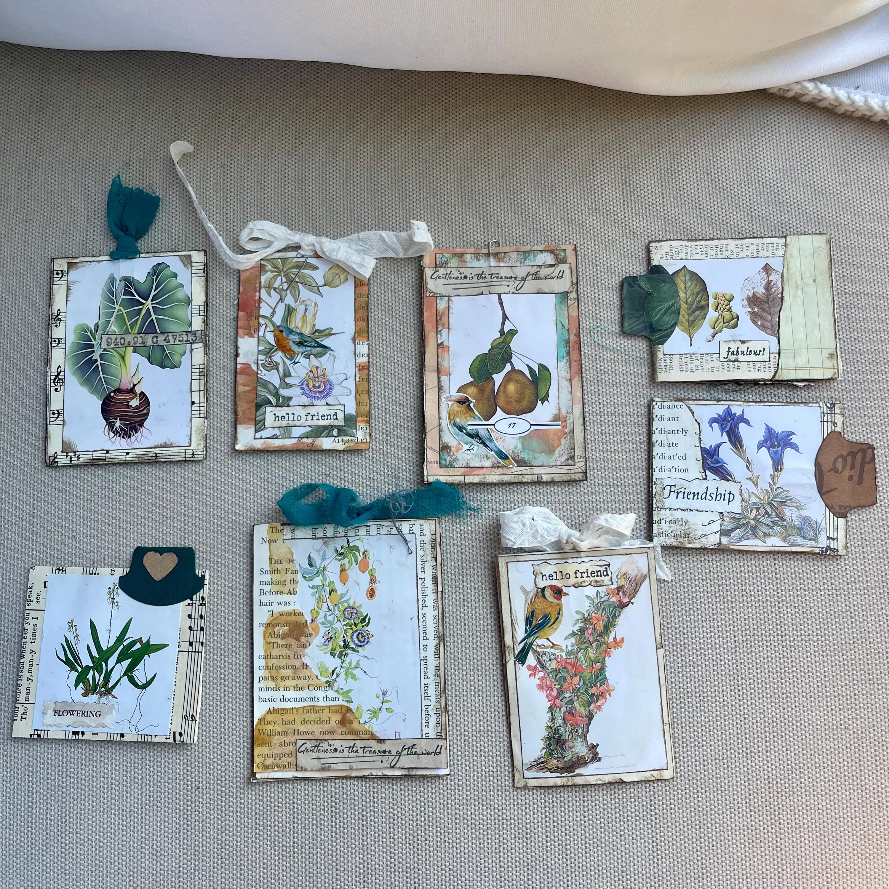 Altered Paper Clips for Junk Journals or Journals Handmade One of a ...