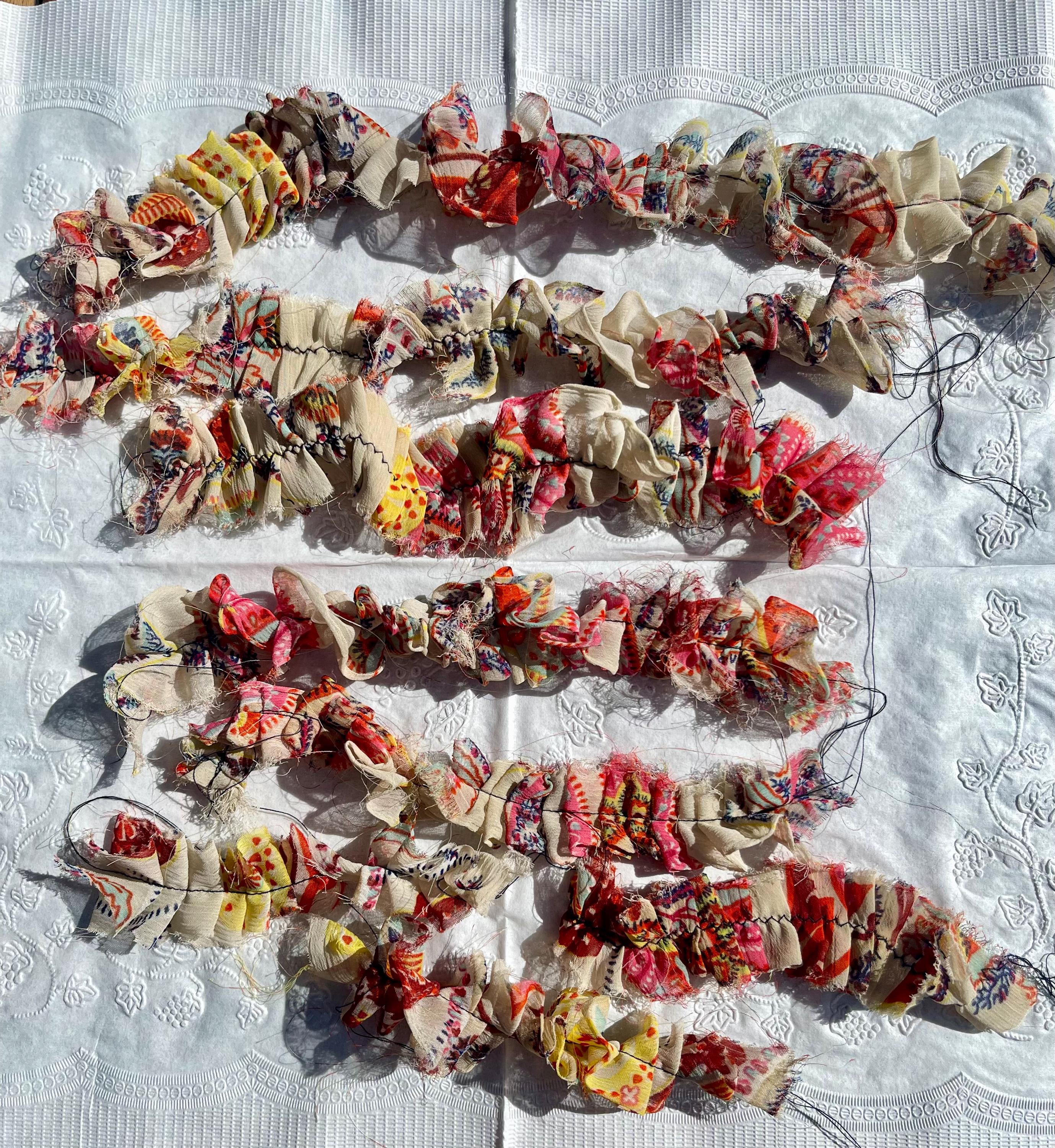 Set of Colorful Ruffles for Junk Journals, Journals, Ephemera, Colorful ...