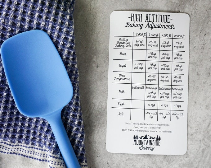 High Altitude Baking Adjustments Kitchen Magnet - Etsy