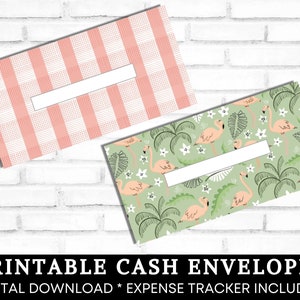 Printable Cash Envelopes, Cash Stuffing, Cute Pink Flamingo Money ...