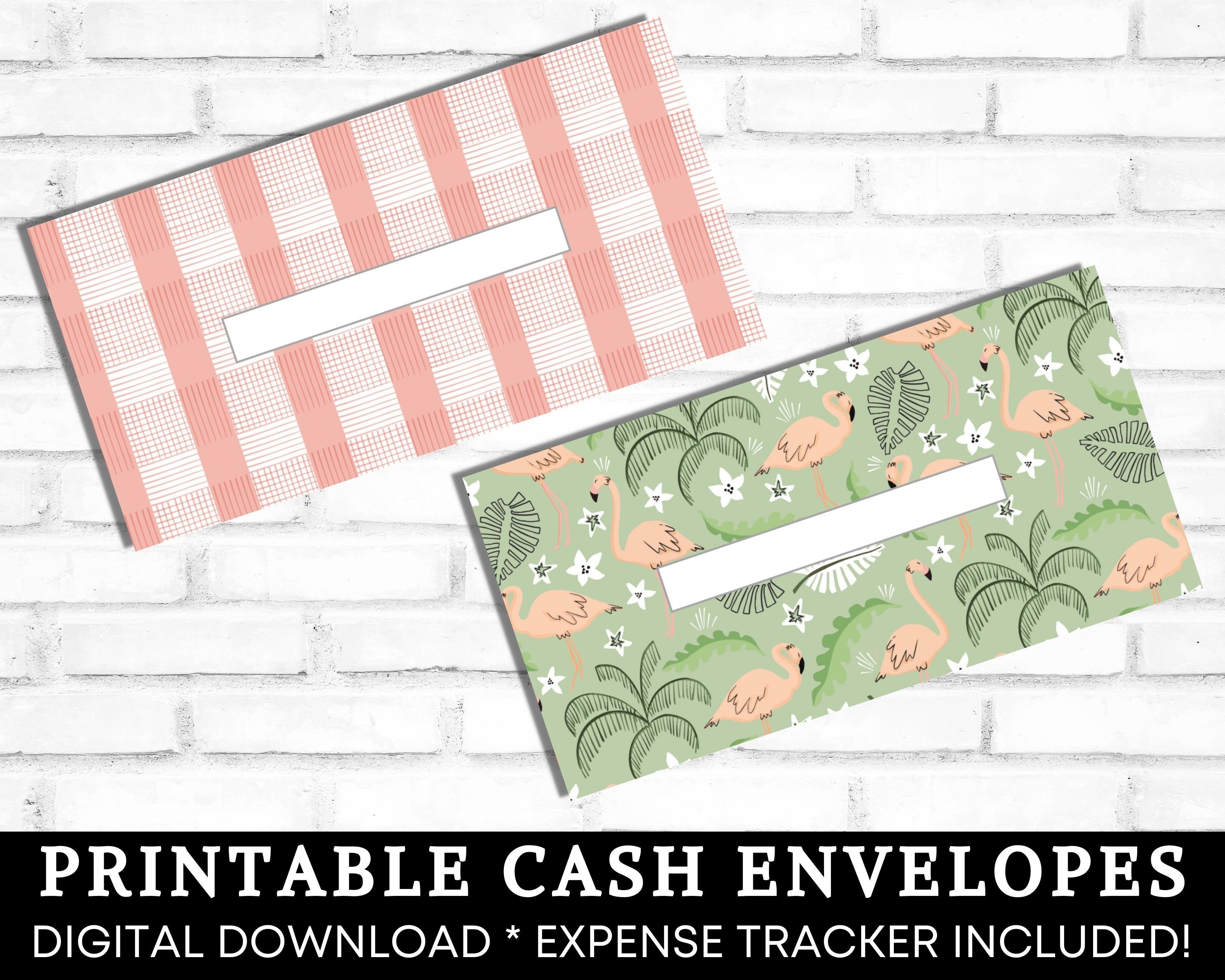 Printable Cash Envelopes, Cash Stuffing, Cute Pink Flamingo Money ...