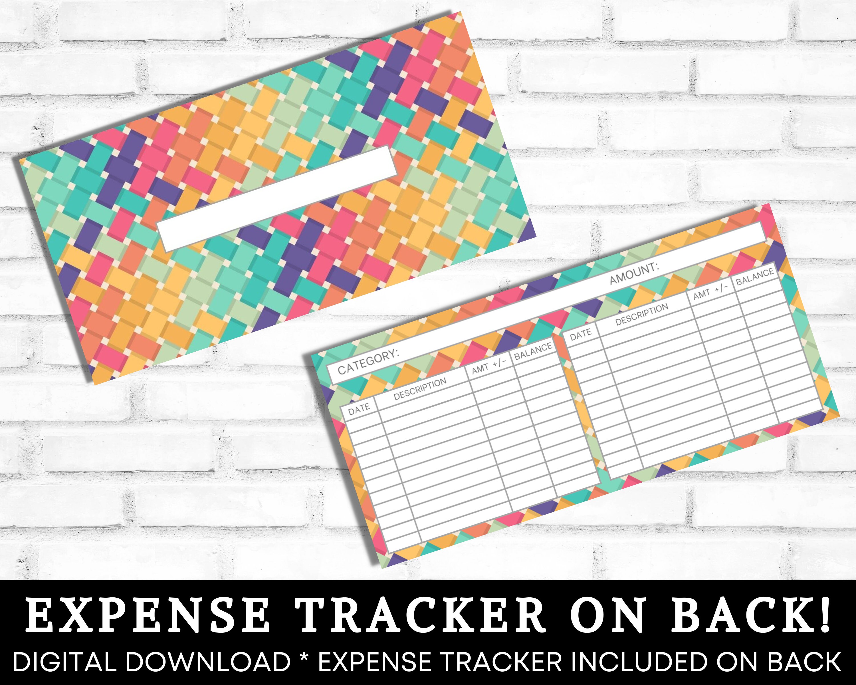 Printable Cash Envelopes, Cash Stuffing Envelopes, Retro Rainbow Money ...