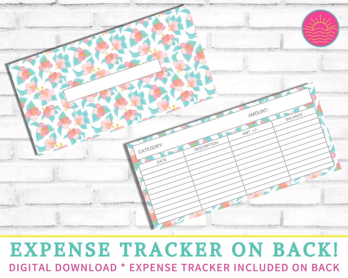 Cash Envelopes Printable Cash Envelope System Pink Flamingo | Etsy
