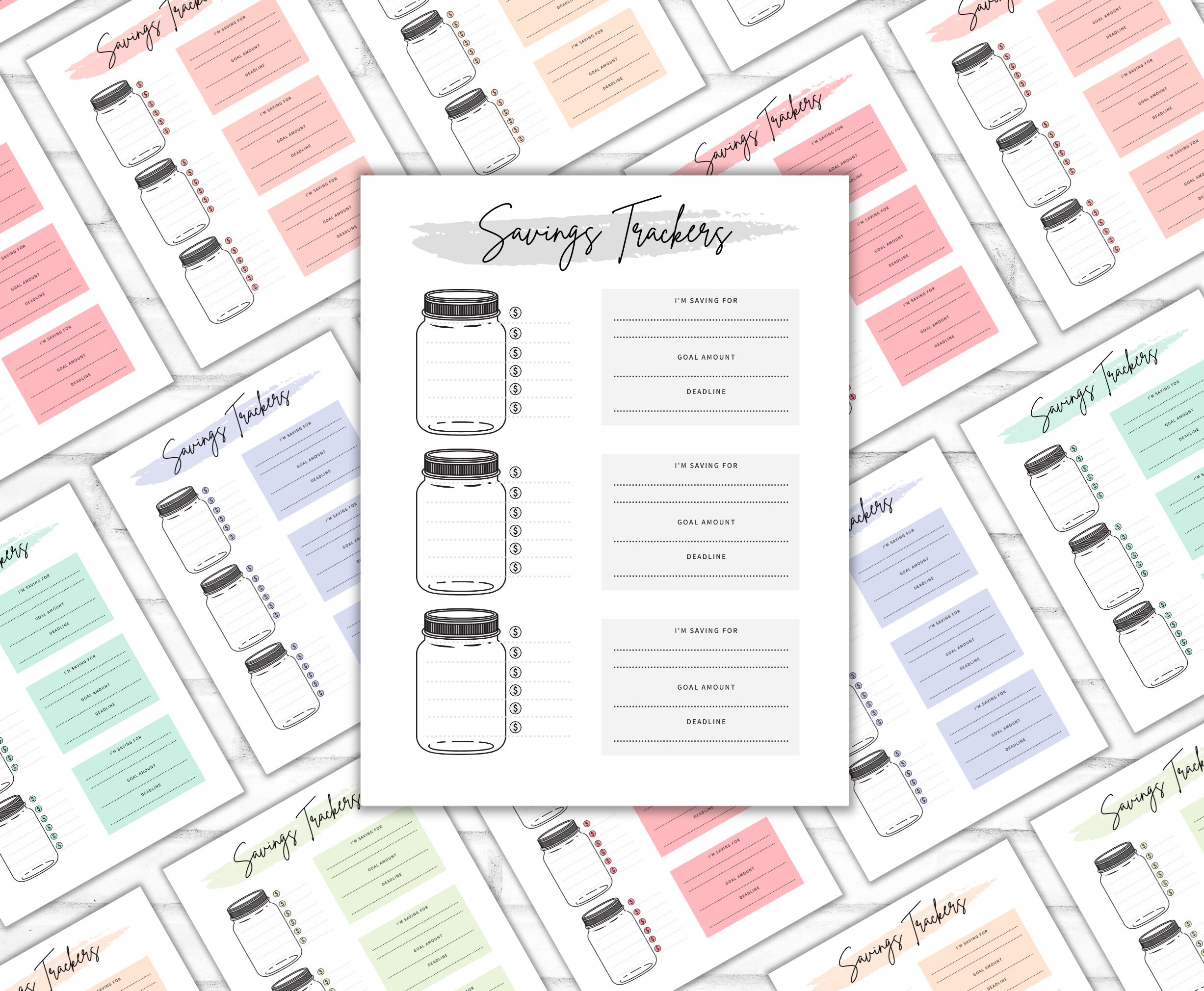 Printable Savings Tracker Sheet, Personal Savings Tracker, Saving ...