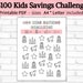 Printable Kids Savings Chart Kids Savings Tracker Kids - Etsy